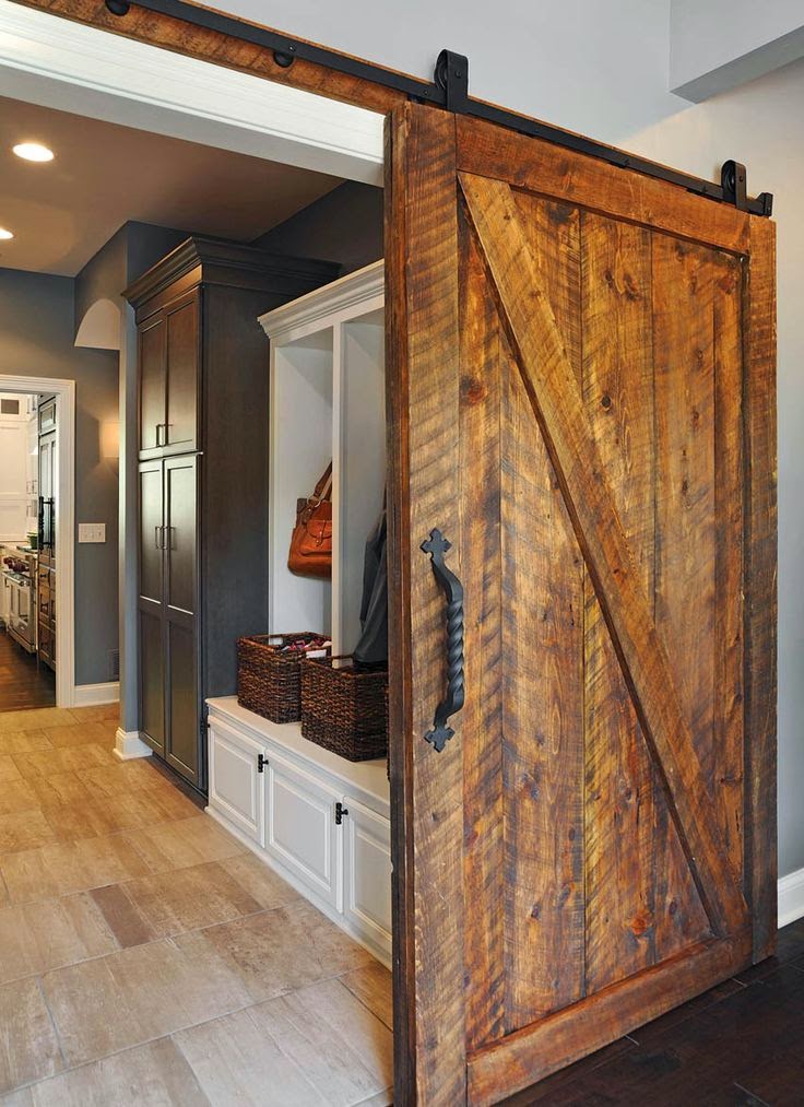 Coastal Charm: Sliding Barn Doors